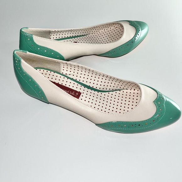 B.A.I.T. | Shoes | Bait Ida Mint Heels Modcloth Low Heel Spectator Like ...
